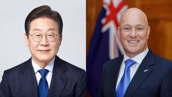 Lee Jae-myung and Luxon agree to elevate South Korea-New Zealand ties